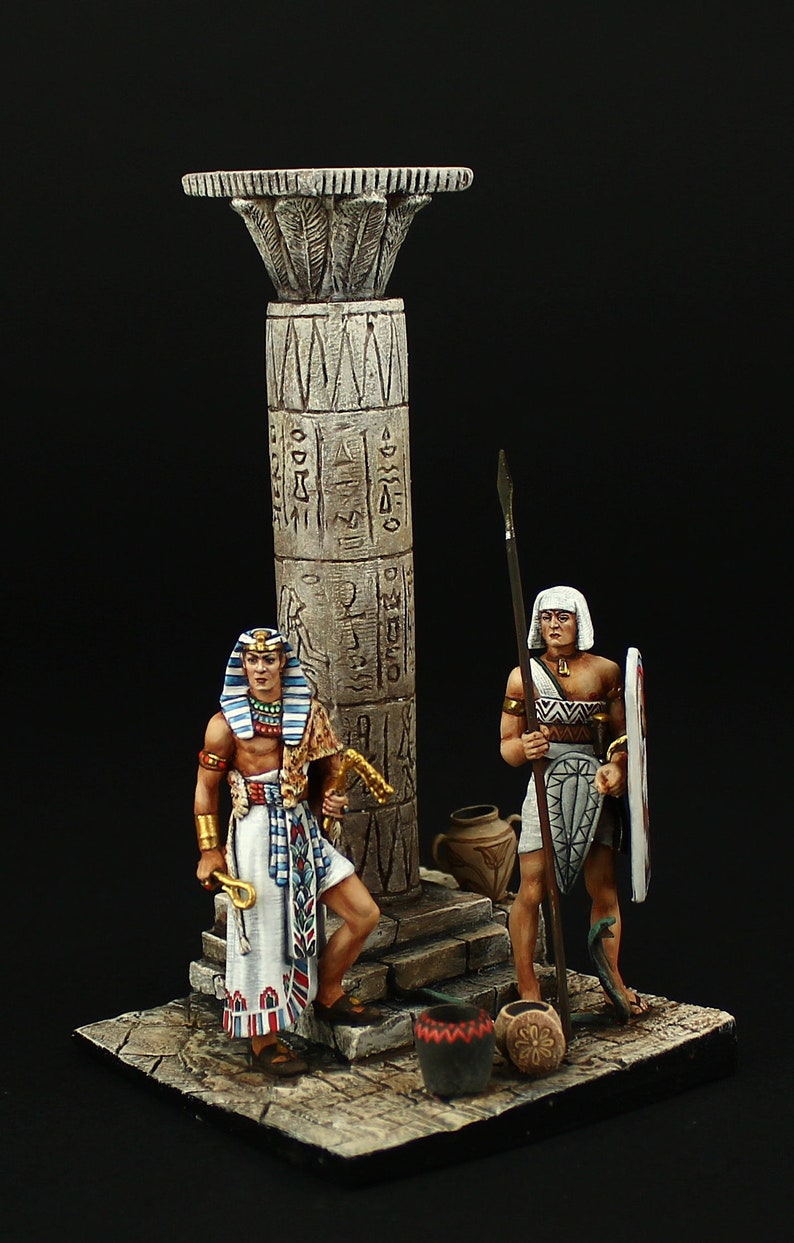 Tin Soldier Museum (TOP) Pharaoh Ramses II With a Bodyguard 54 Mm ...