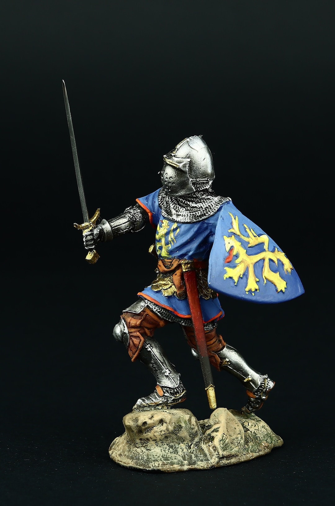 Tin Soldier Collectible Bohemian Knight, 1350-70 54 Mm Medieval Age ...