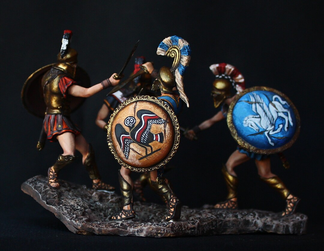 Tin Soldier Museum (TOP) the Enemies, Athens Vs Sparta 54 Mm Ancient ...
