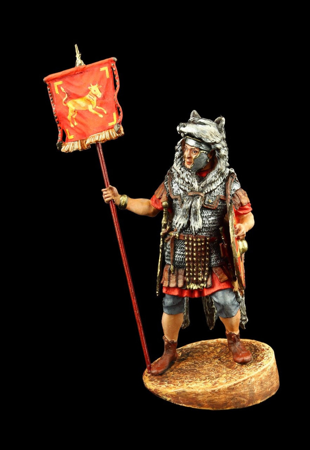 Tin Soldier Collectible Roman Vexillarius 54 Mm Ancient Rome - Etsy