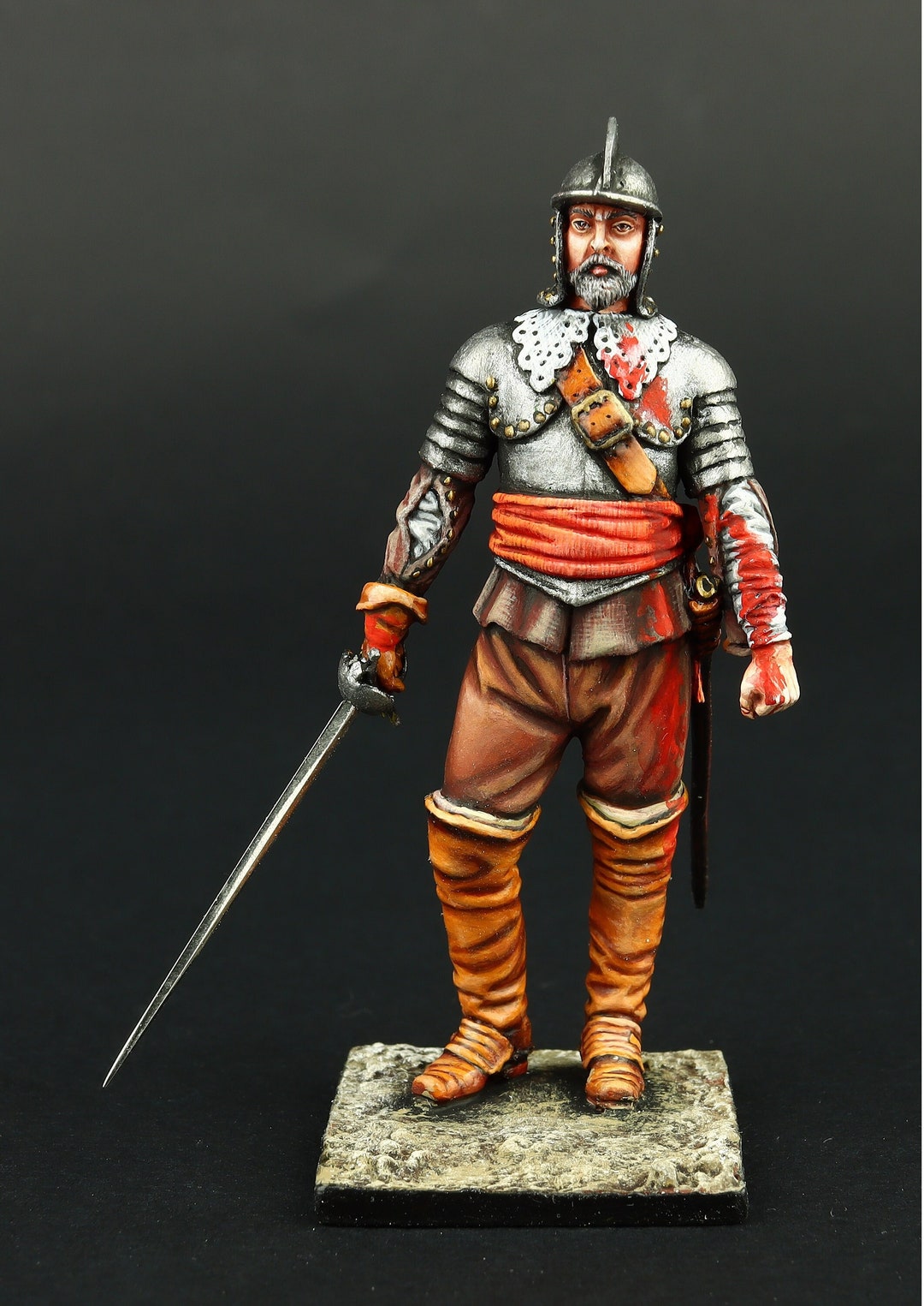 Tin Soldier Collectible Rocroi: the Last Tercio. Officer. 1643 - Etsy