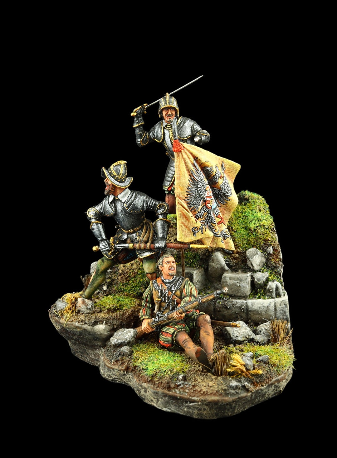 Tin Soldier Museum (TOP) Spanish Conquistadors, XVI C. 54 Mm New World ...