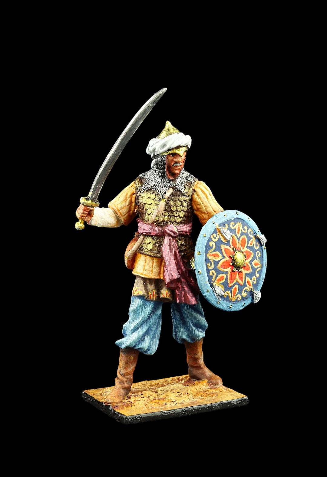 Tin Soldier Collectible Muslim Warrior XIII C. 54 Mm Near East, Muslim ...