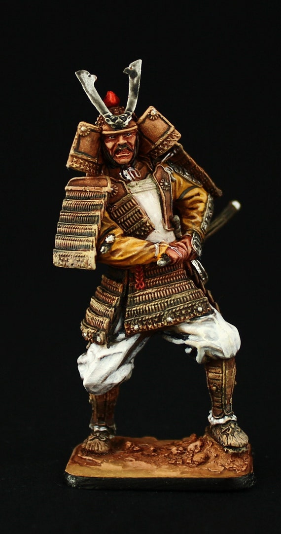 Tin Soldier Collectible Samurai XII C. 54 Mm Medieval Japan - Etsy