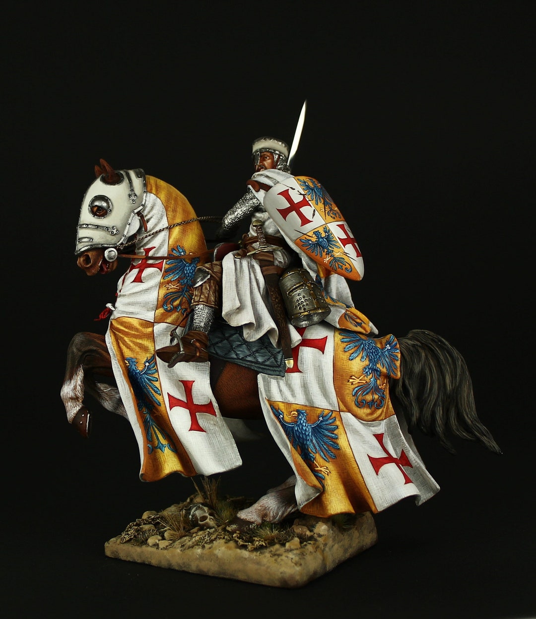 Tin Soldier Museum TOP Templar Knight at Holy Land XIII C - Etsy