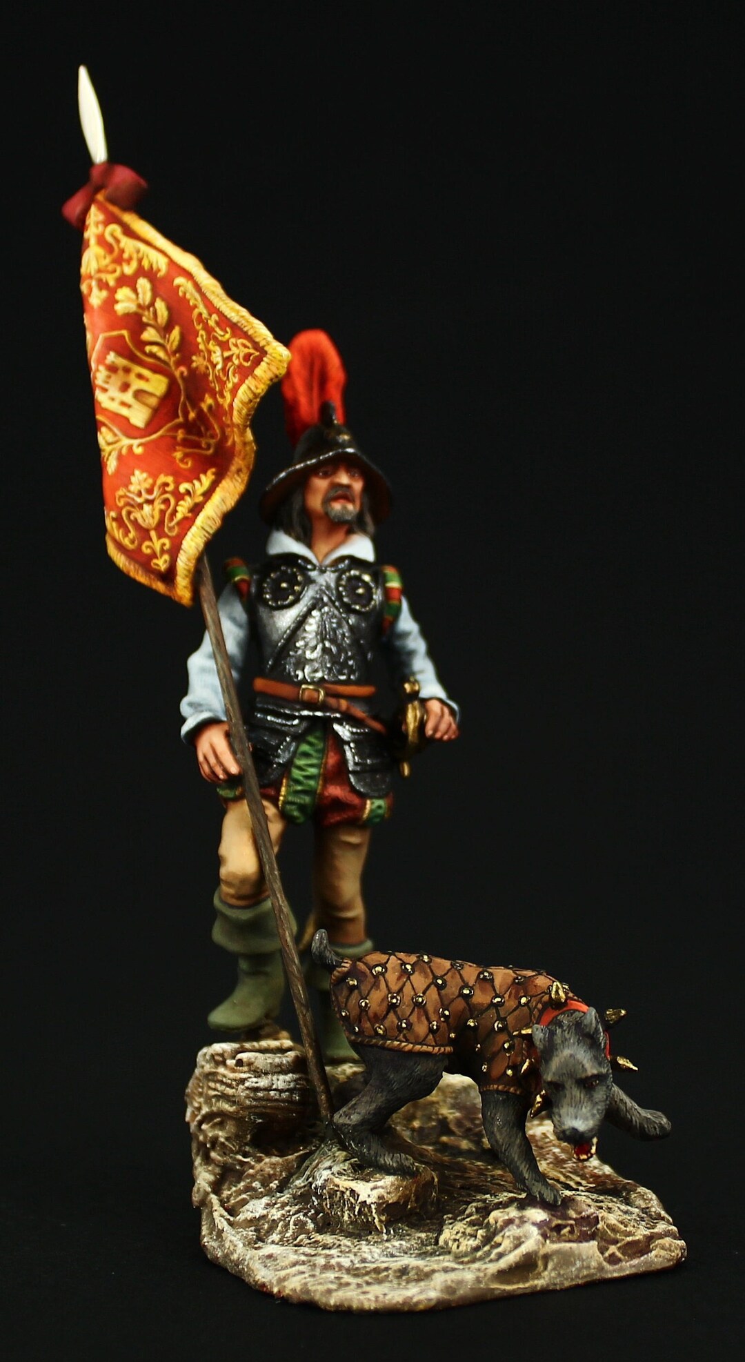 Tin Soldier Museum (TOP) Spanish Conqueror With Dog, Guayaquil, 1534 54 ...