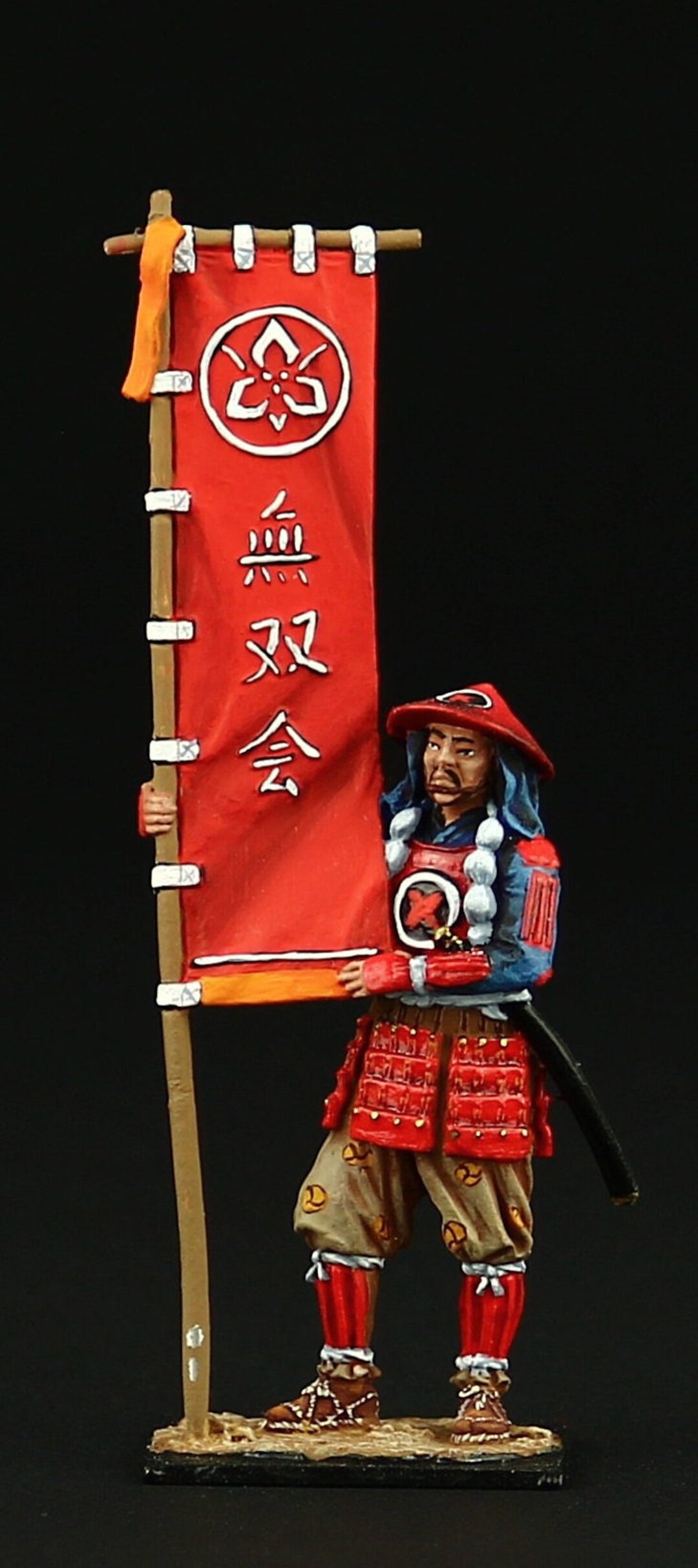 Tin Soldier Collectible Ashigaru With Standard, 1600 54 Mm Medieval ...