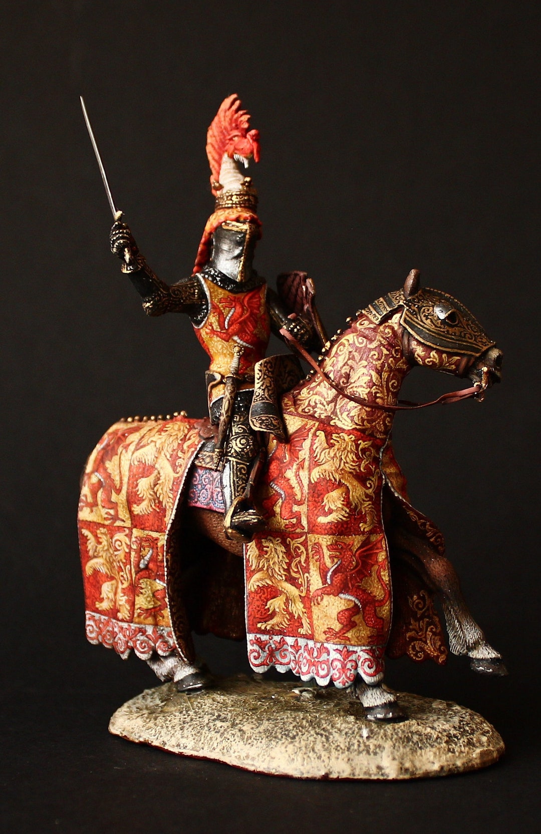 Tin Soldier Museum (TOP) Medieval Knight in Heraldry Armour, XIV C. 54 ...