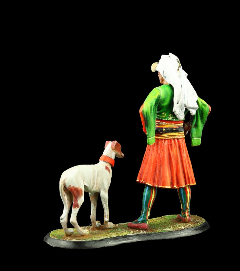 Tin Soldier Collectible Berber With Dog 54 Mm Near East, Muslim ...