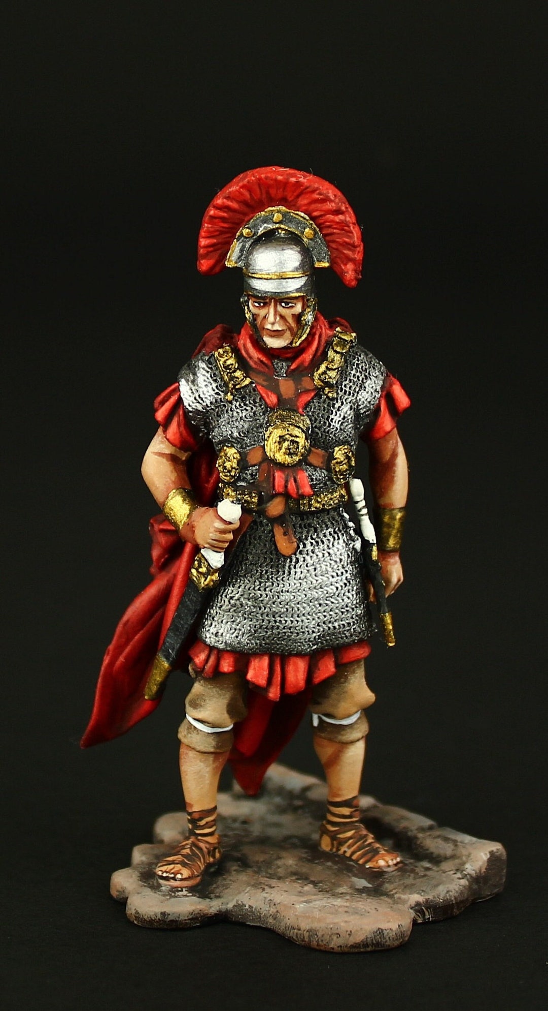 Tin Soldier Collectible Roman Centurion I B.C. 54 Mm Ancient - Etsy
