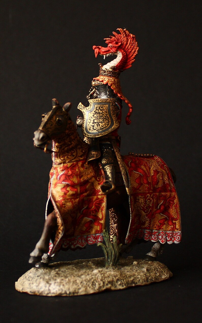 Tin Soldier Museum TOP Medieval Knight in Heraldry Armour - Etsy