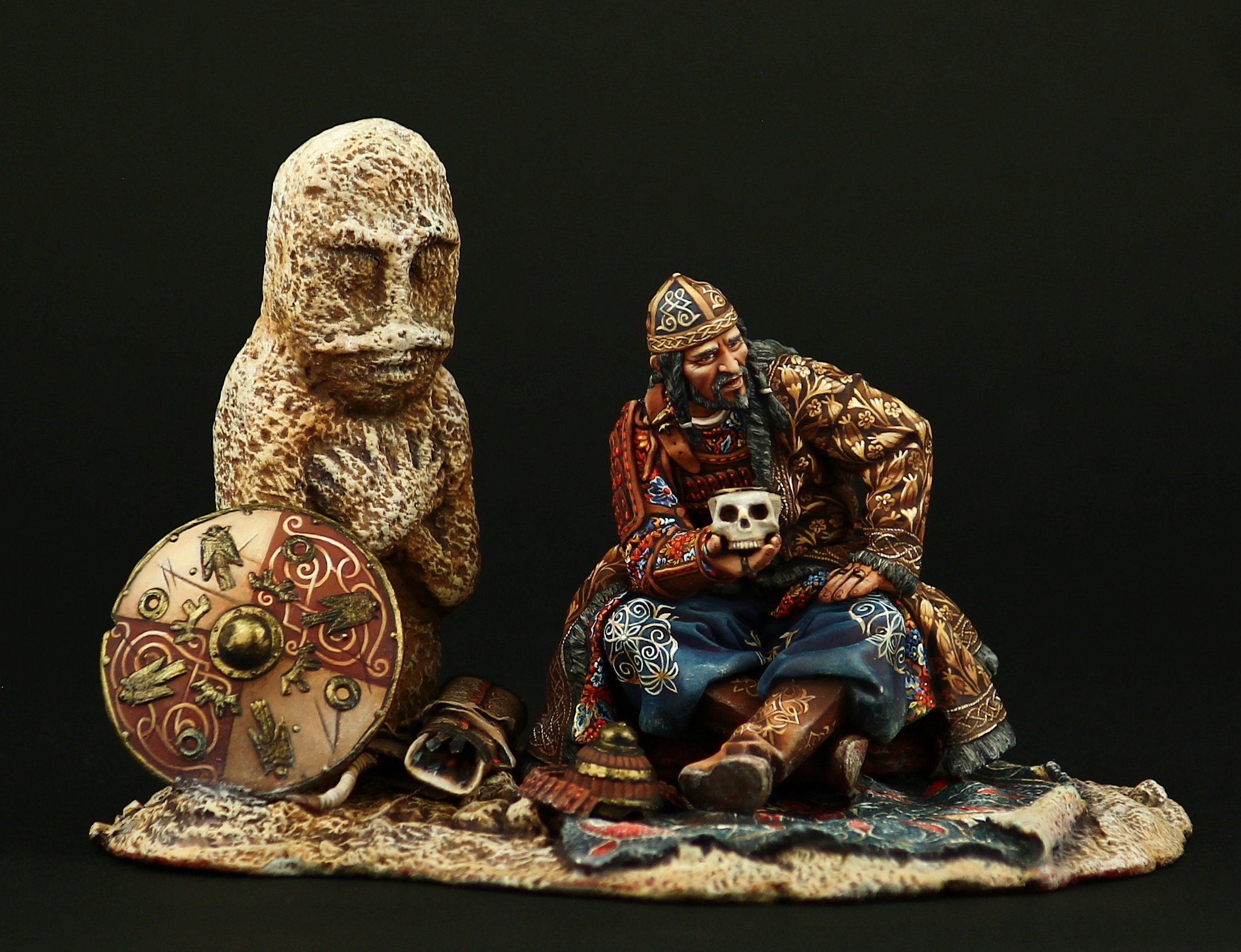 Tin Soldier Museum (TOP) Attila, King of Huns 90 Mm Vikings&barbarians ...