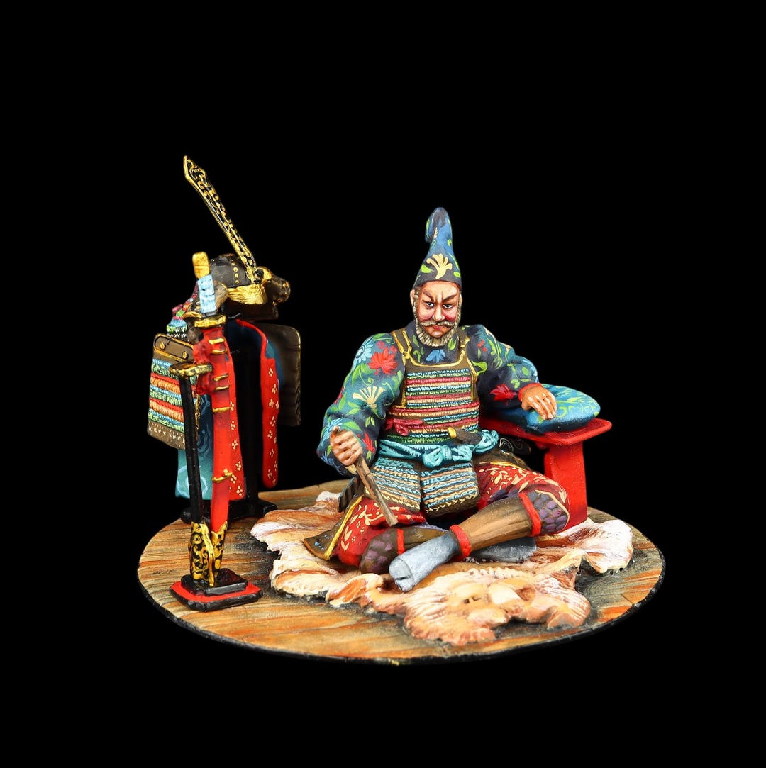 Tin Soldier Collectible Shogun 54 Mm Medieval Japan, Samurai, Ashigaru ...