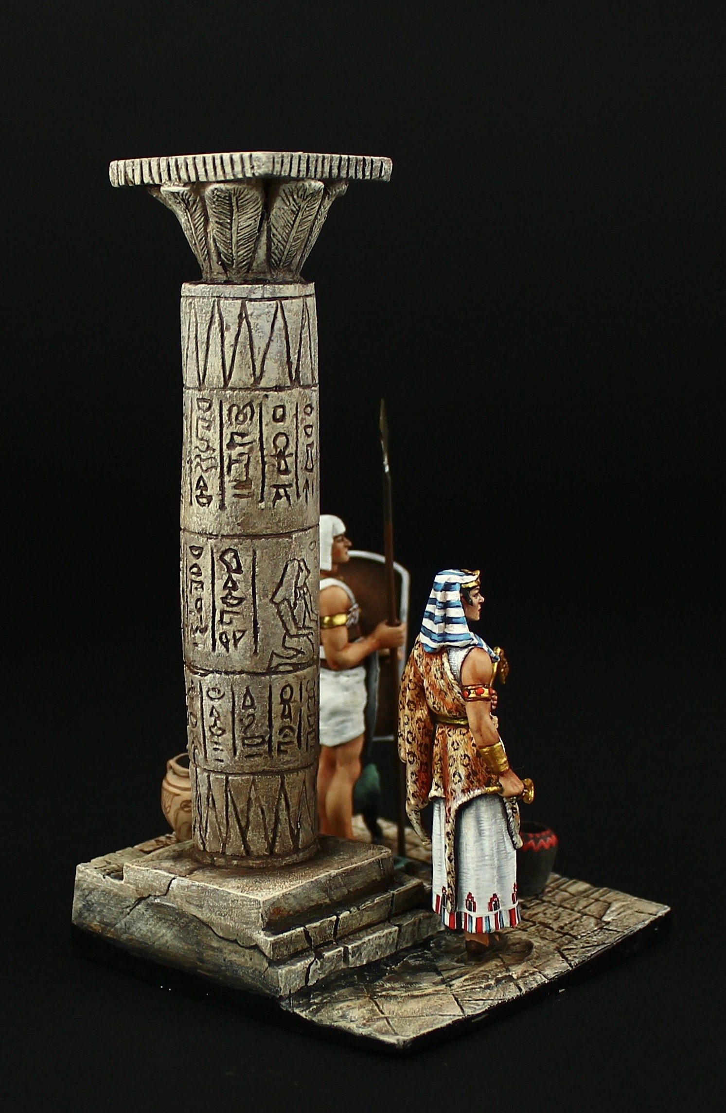 Tin Soldier Museum (TOP) Pharaoh Ramses II With a Bodyguard 54 Mm ...