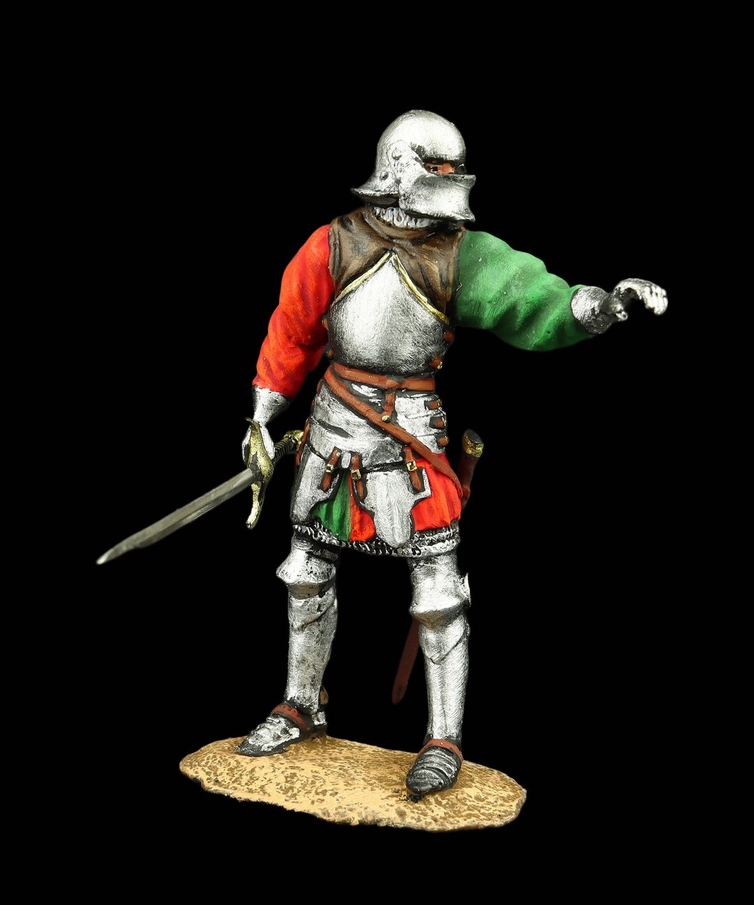 Tin Soldier Collectible English Knight, A Hundred Years War 54 Mm ...