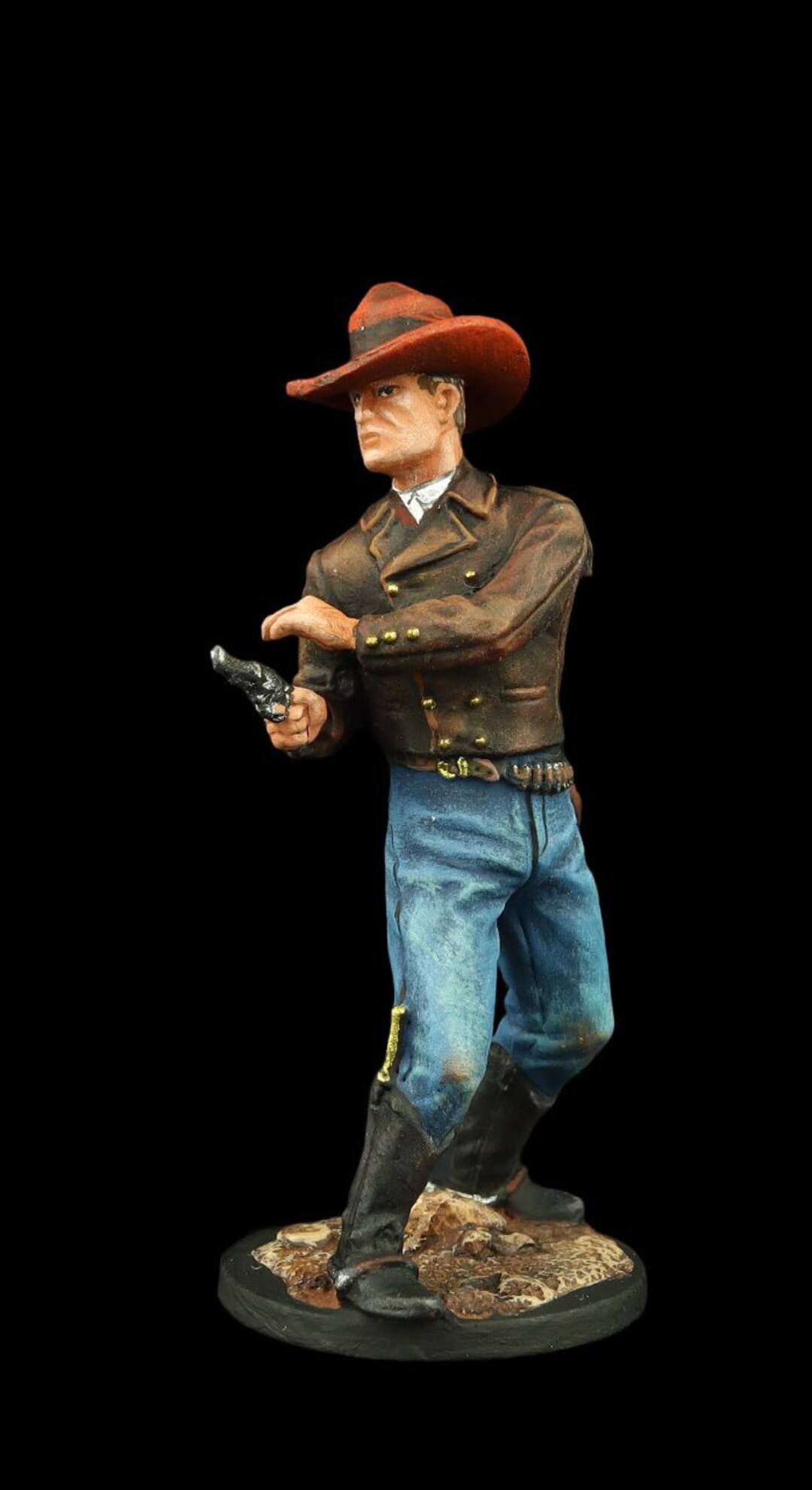 Tin Soldier Collectible Cowboy With a Revolver 54 Mm Old West: Cowboys ...