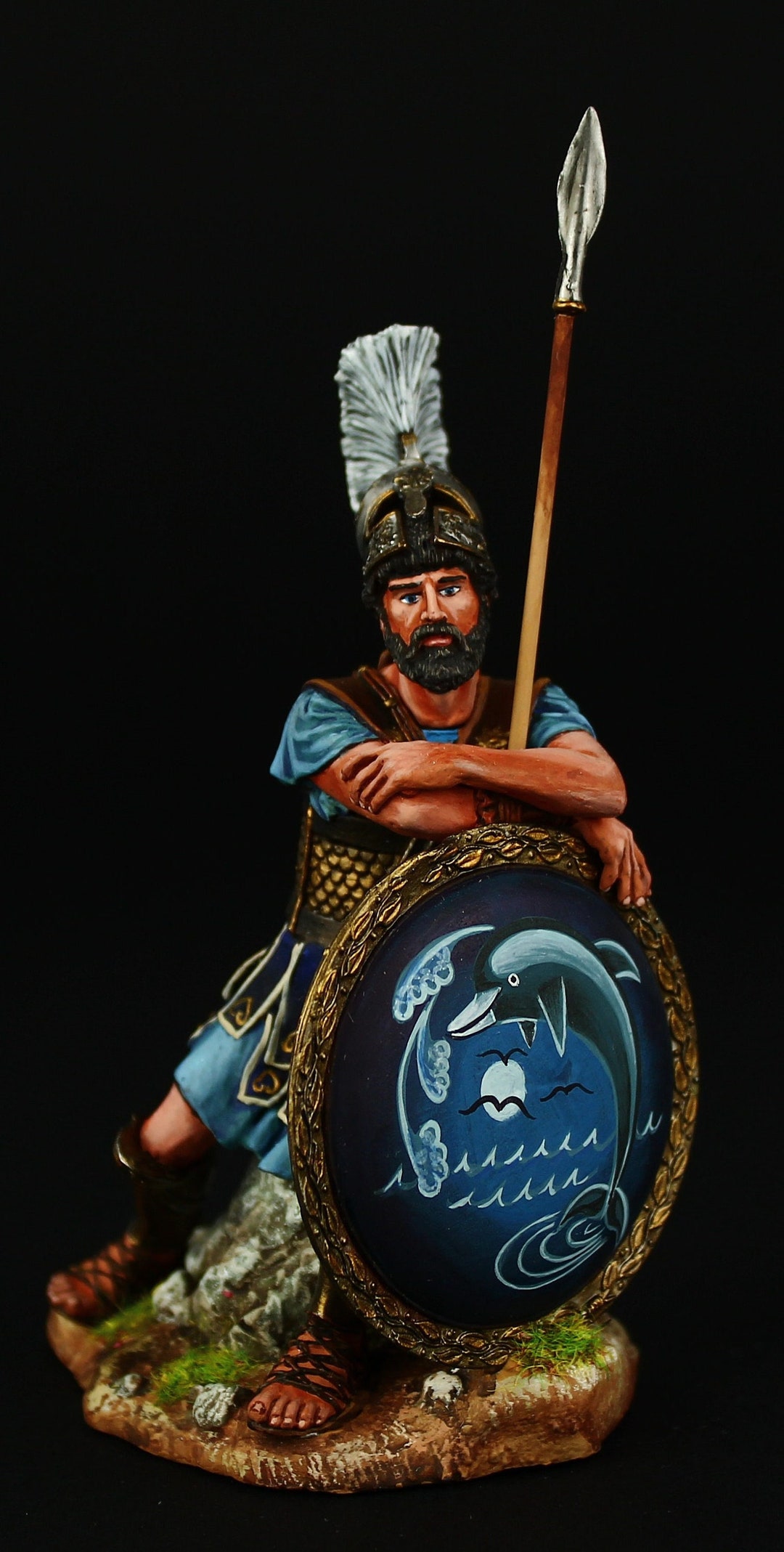 Tin Soldier Collectible Greek Strategos V C. B.C 90 Mm - Etsy