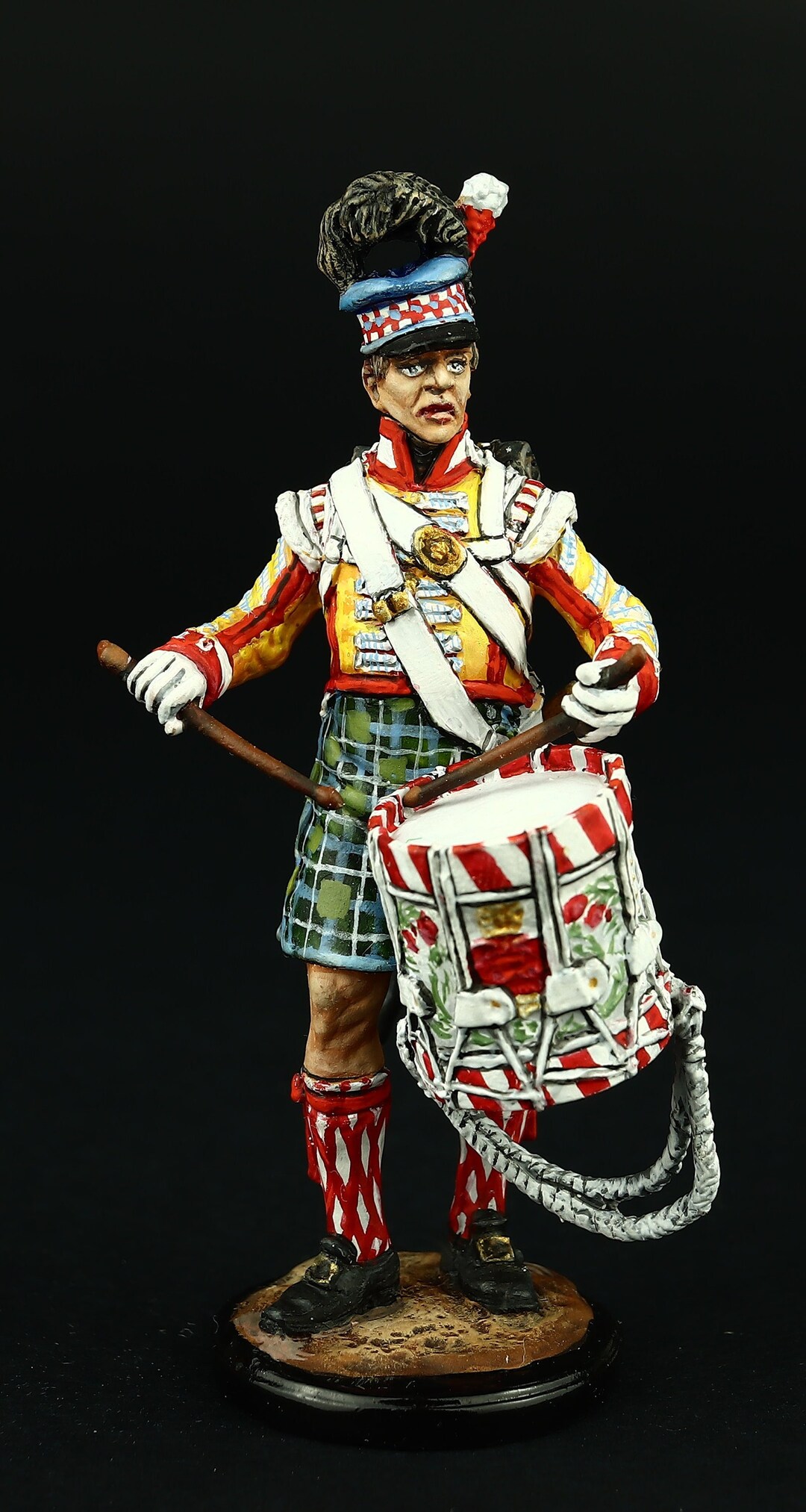 Tin Soldier Collectible Great Britain: Drummer of 92nd Regiment gordon ...