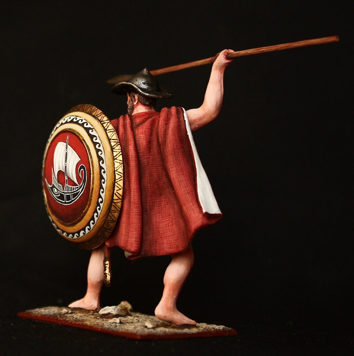 Tin Soldier Collectible Greek Light Infantry Warrior of the - Etsy