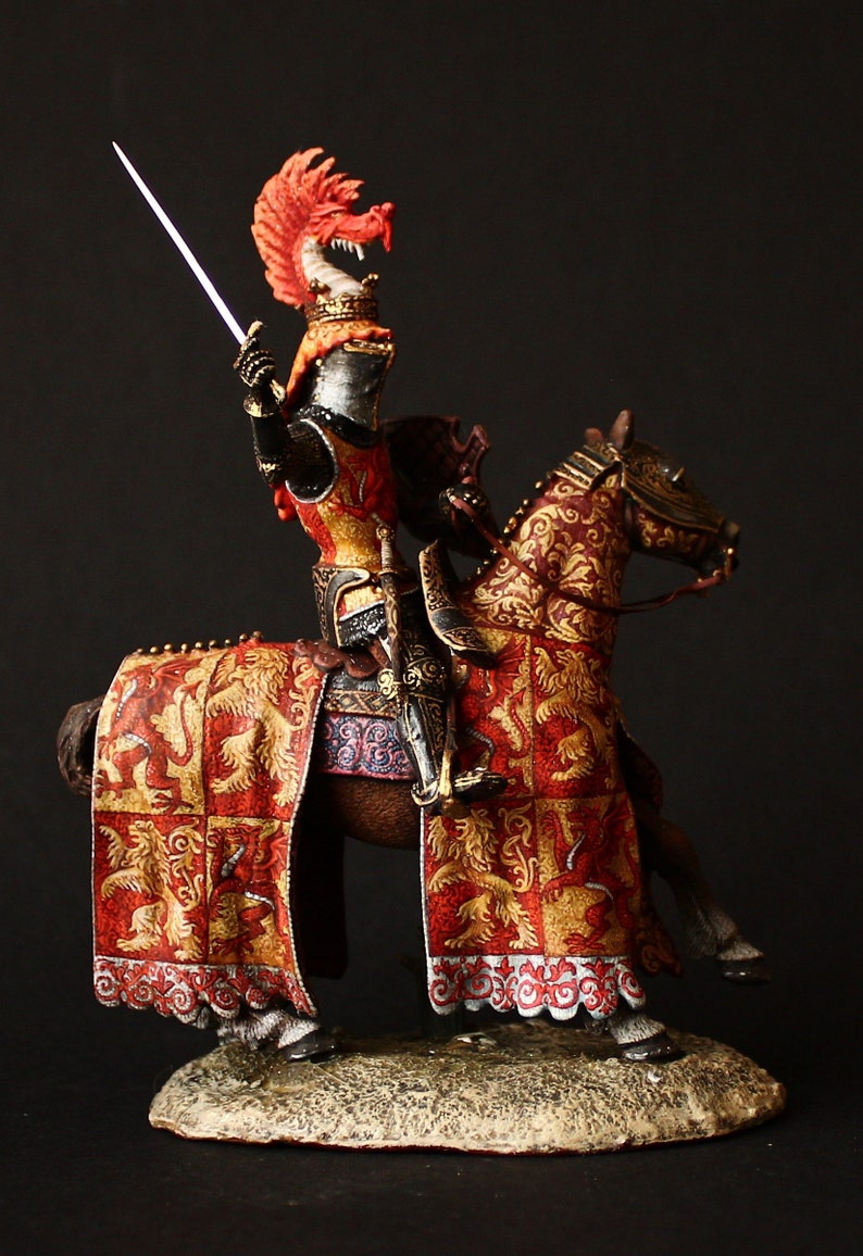 Tin Soldier Museum TOP Medieval Knight in Heraldry Armour - Etsy