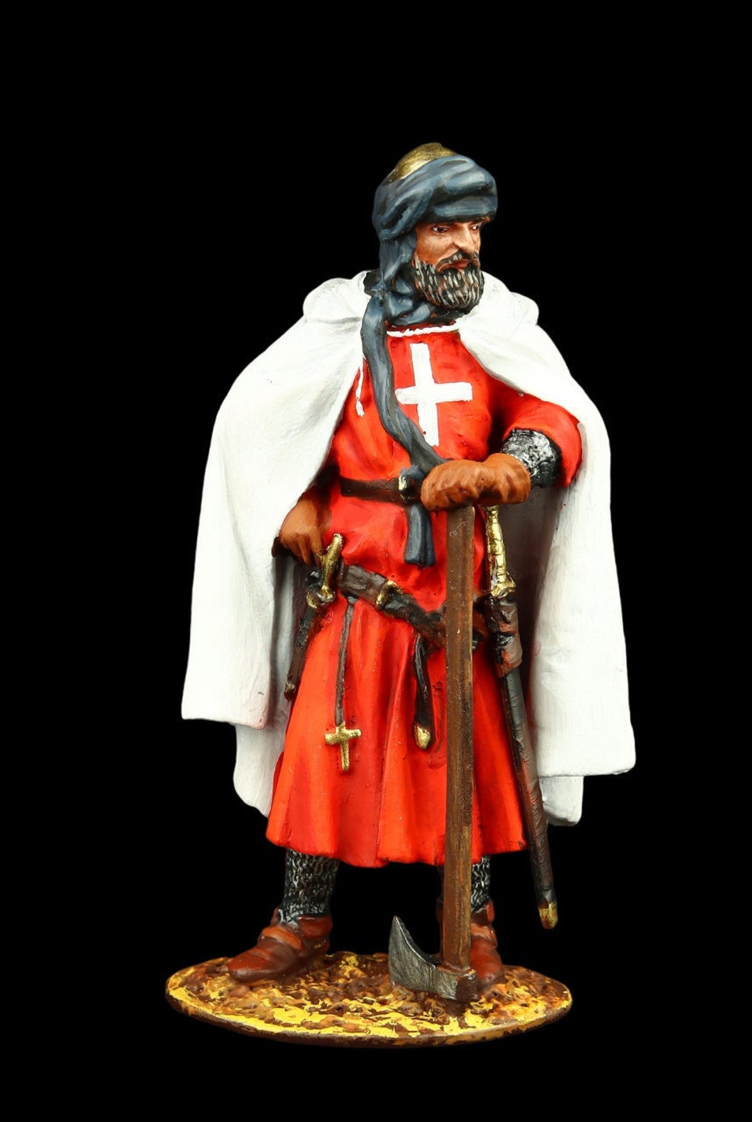 Tin Soldier Collectible Crusader Knight in Holy Land, XIII C. 54 Mm ...