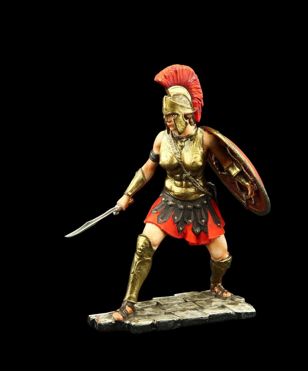 Tin Soldier Collectible Spartan Woman Warrior 54 Mm Female Models - Etsy