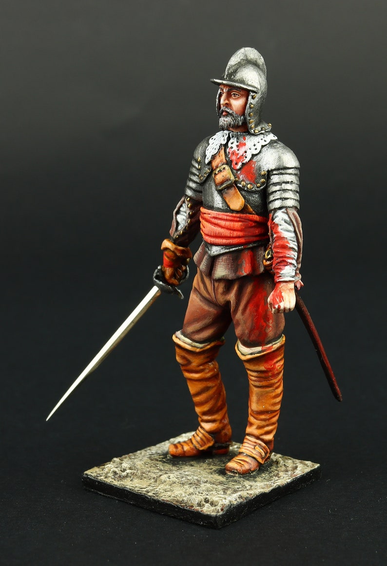 Tin Soldier Collectible Rocroi: the Last Tercio. Officer. 1643 - Etsy