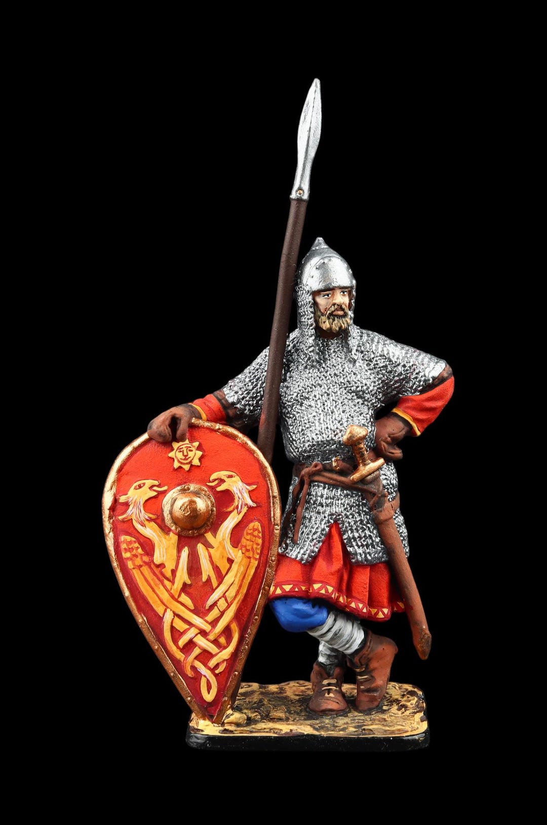 Tin Soldier Collectible Foot Spearman, Russia, XI-XIII Cc. 54 Mm Russian State - Etsy