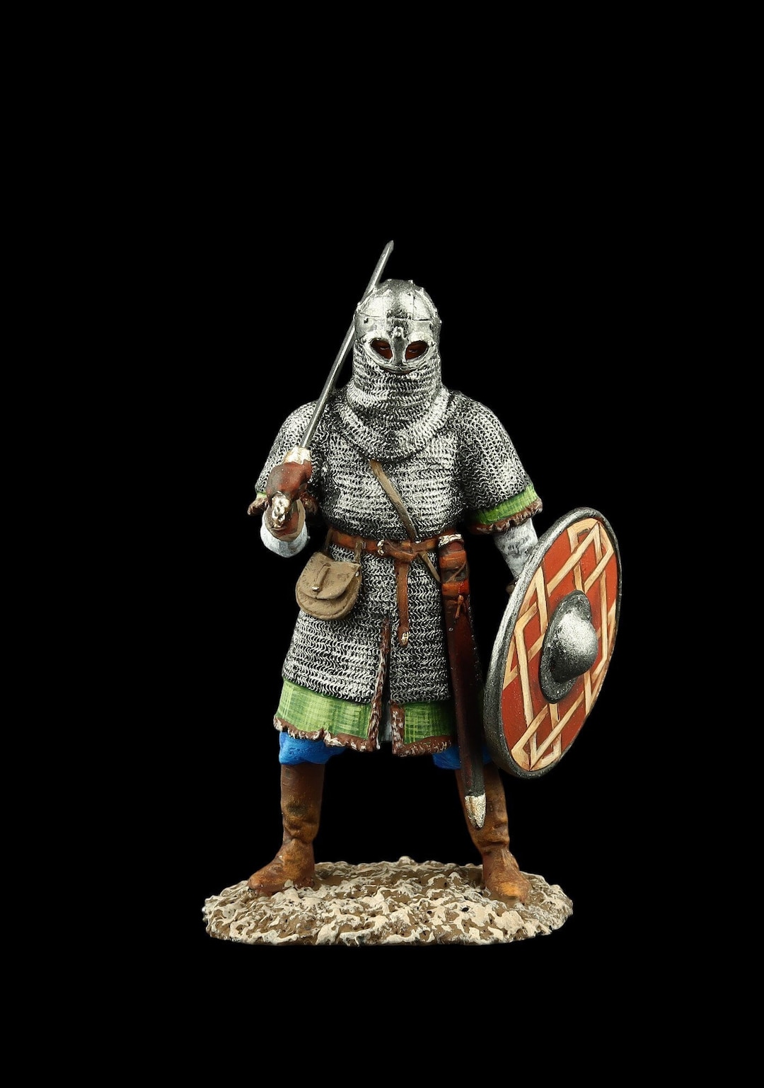 Tin Soldier Collectible Viking in Mask Helmet, X C. 54 Mm Vikings ...