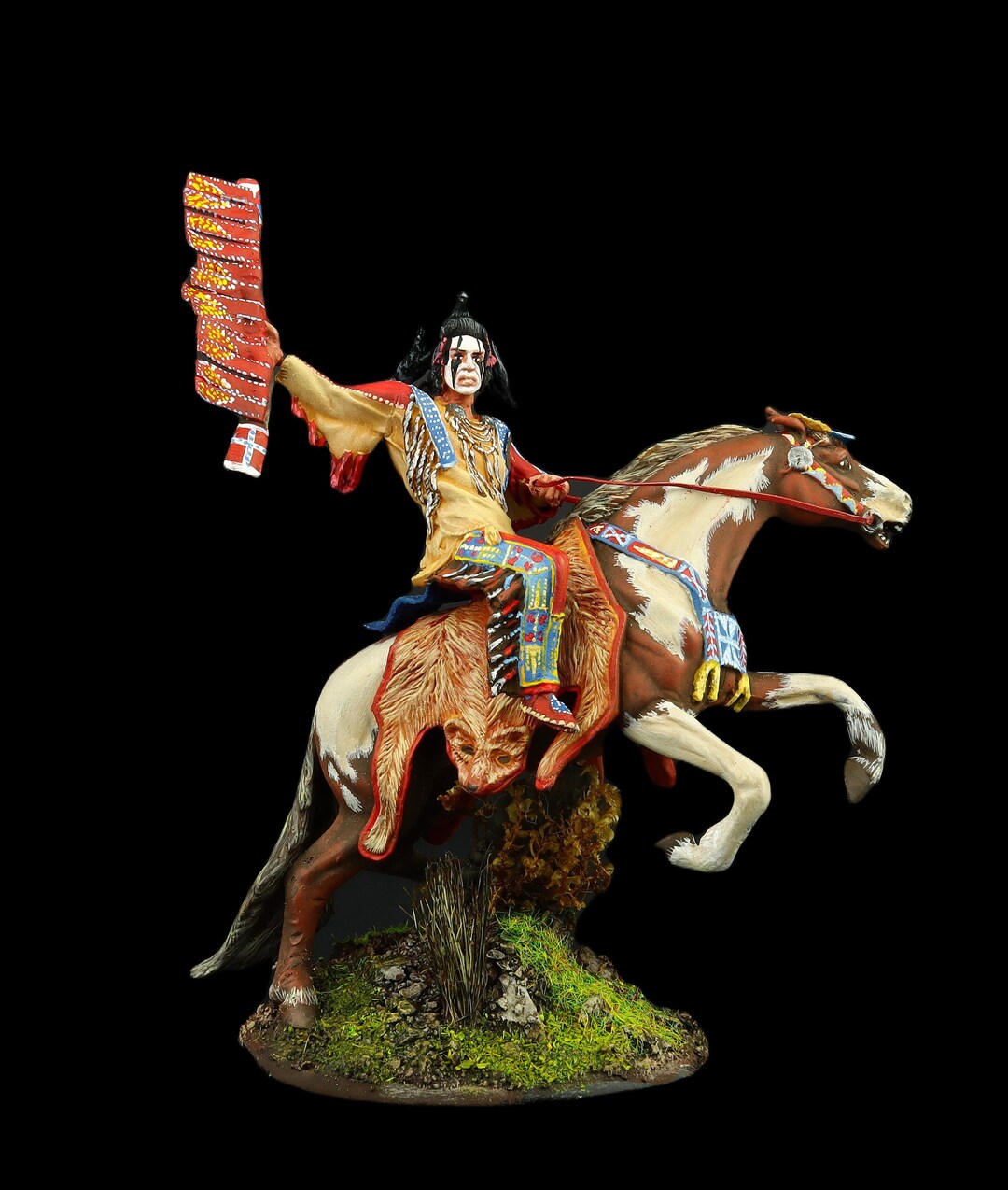 Tin Soldier Collectible Crow Warrior, XIX C. 54 Mm American Natives - Etsy