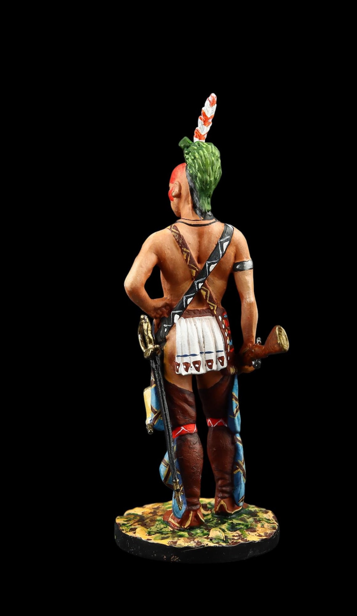 Tin Soldier Collectible Mohawk Warrior 54 Mm American Natives - Etsy