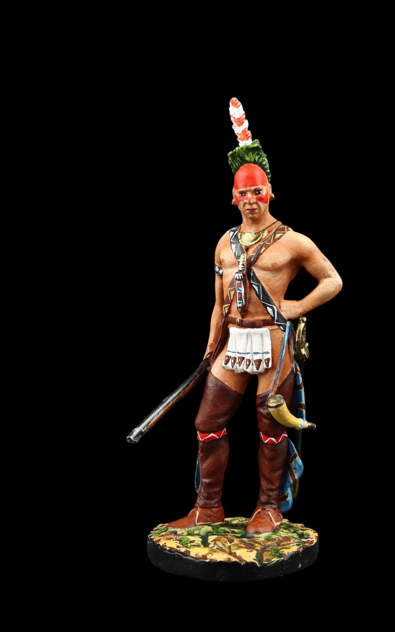 Tin Soldier Collectible Mohawk Warrior 54 Mm American Natives - Etsy