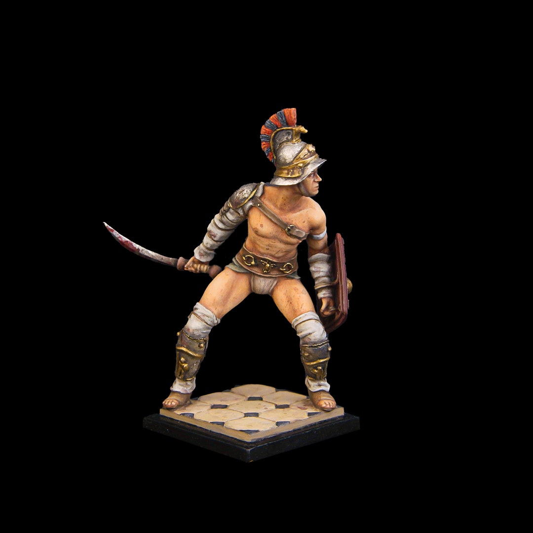 Tin Soldier Museum(top) Roman Gladiator Thraex 60 Mm Ancient Rome - Etsy