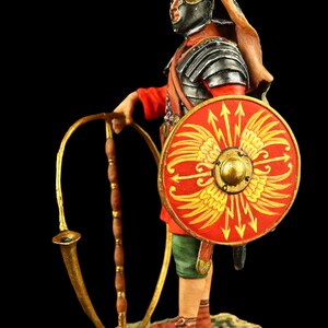 Tin Soldier Collectible Roman Cornicen 54 Mm Ancient Rome - Etsy