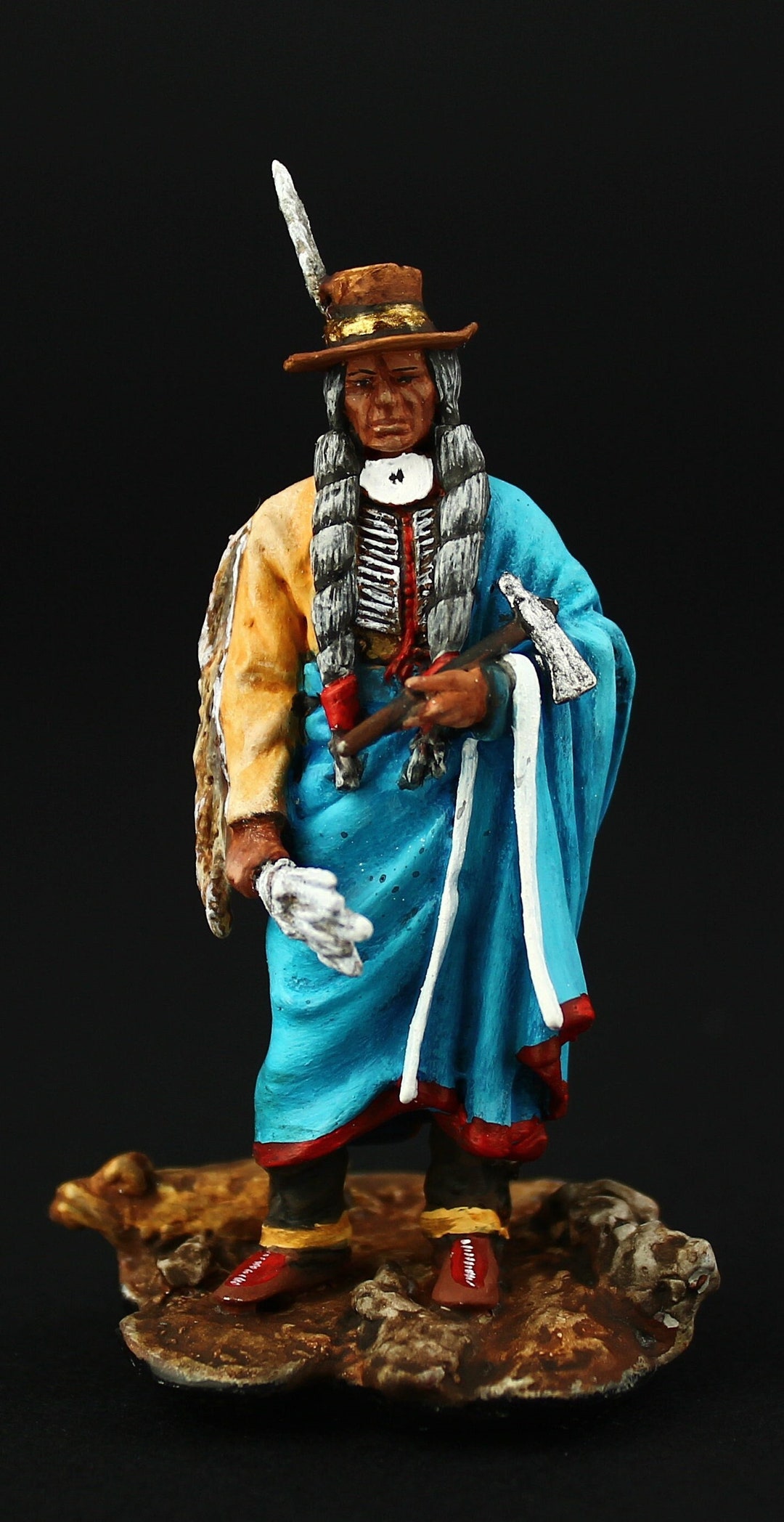 Tin Soldier Collectible Comanche 54 Mm American Natives - Etsy
