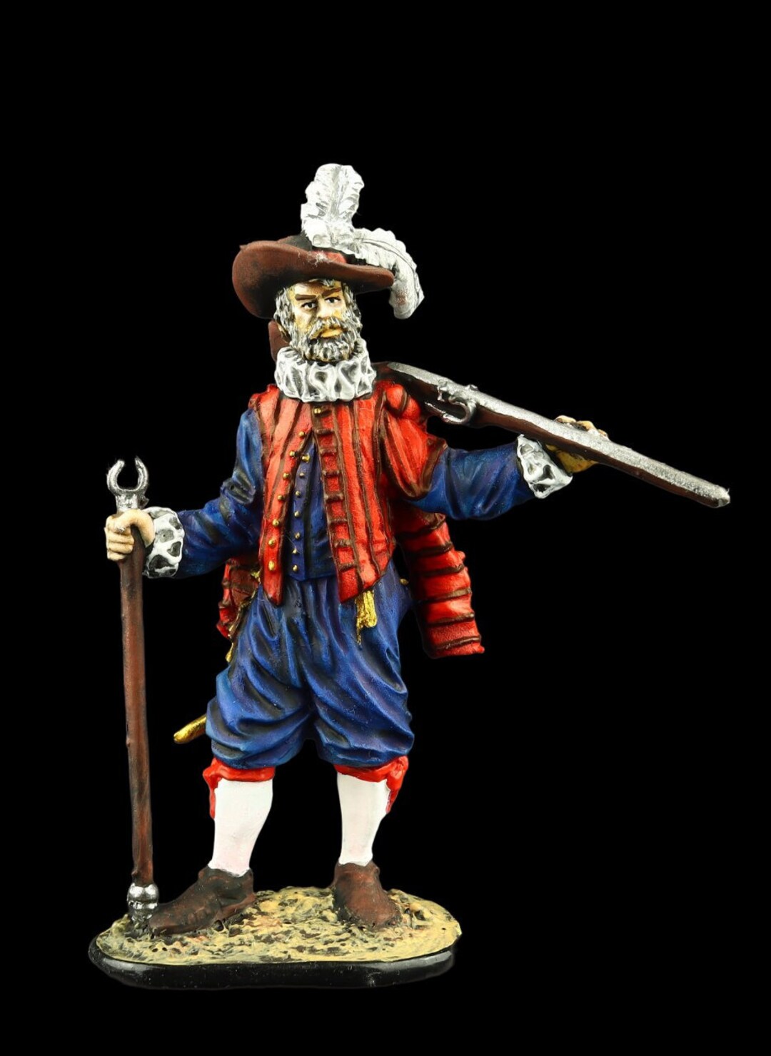 Tin Soldier Collectible English Musketeer, 1588 54 Mm European Wars - Etsy