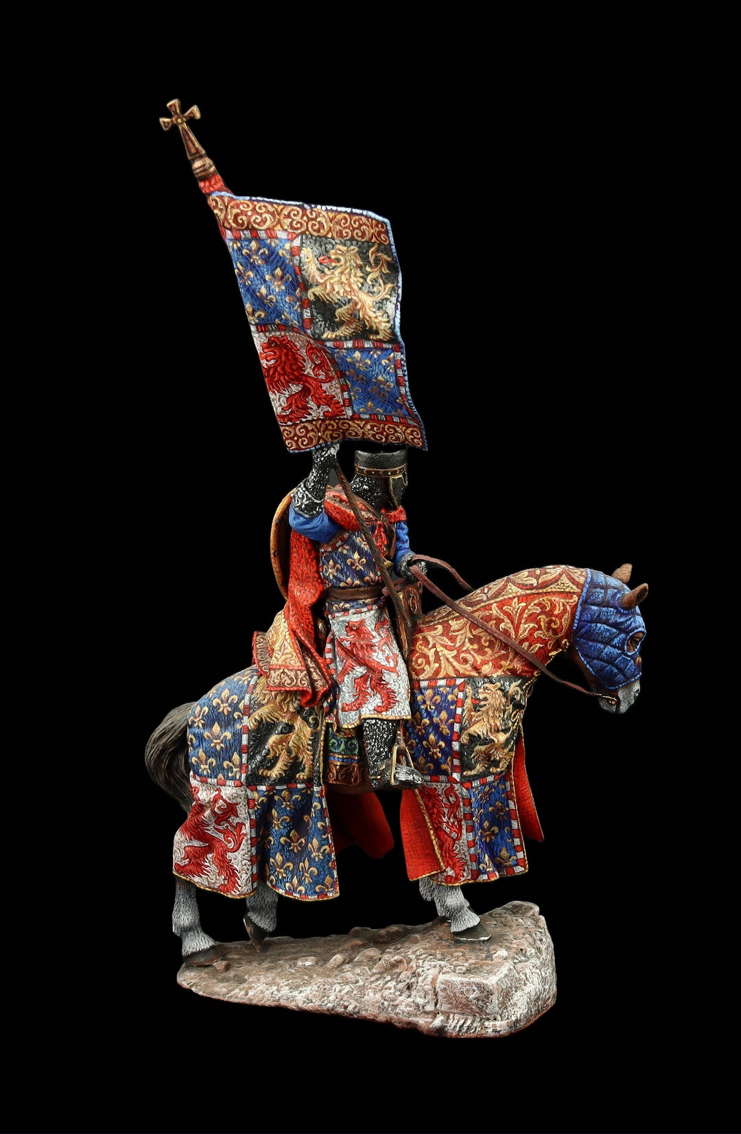 Tin Soldier Museum TOP Knight With Baucant 1200-1230 54 Mm Medieval Age ...