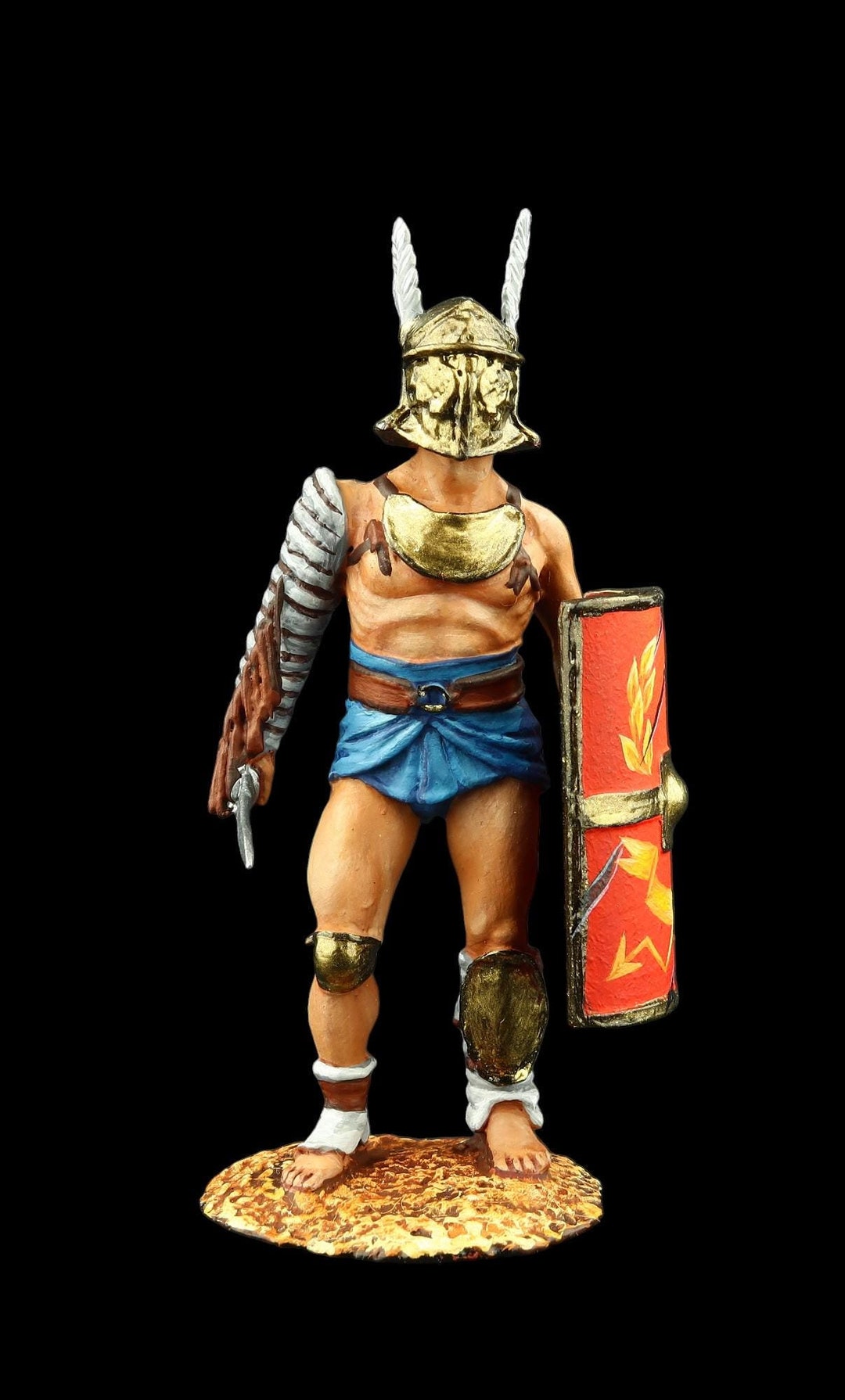 Tin Soldier Collectible Roman Gladiator Provocator 54 Mm Ancient Rome ...