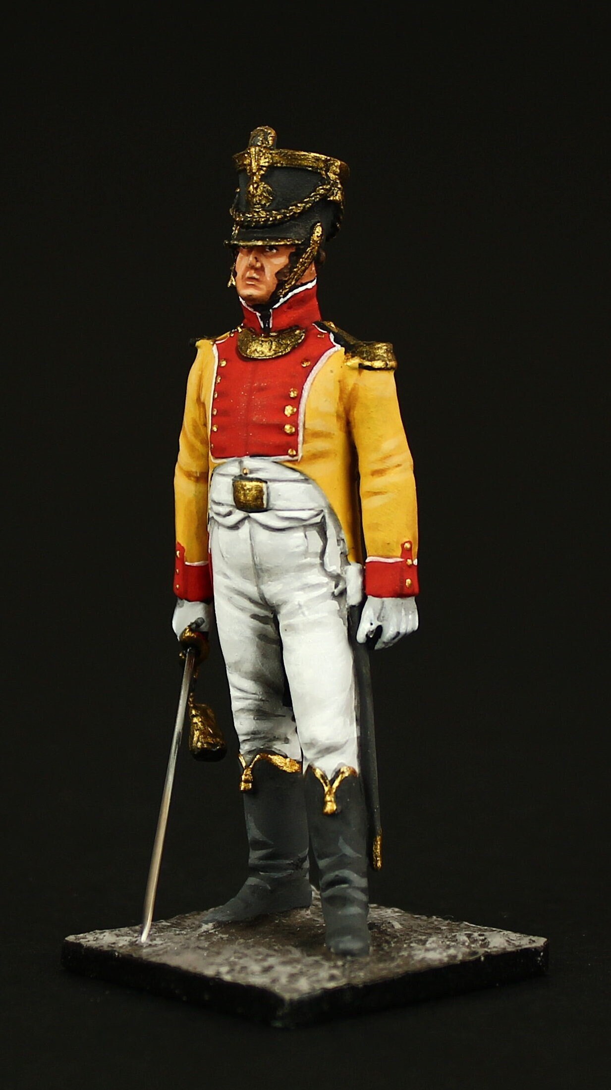 Tin Soldier Collectible Officer Battalion Neuchatel 1808 54 Mm - Etsy