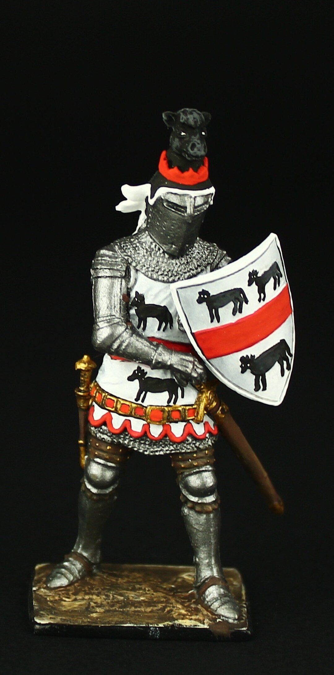 Tin Soldier Collectible Sir Hugh Calveley 2nd Half of XIV C. - Etsy