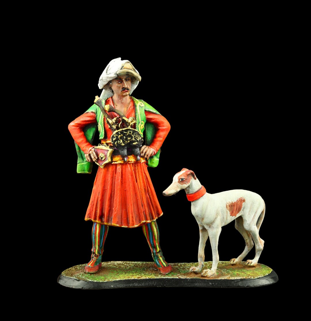 Tin Soldier Collectible Berber With Dog 54 Mm Near East, Muslim ...