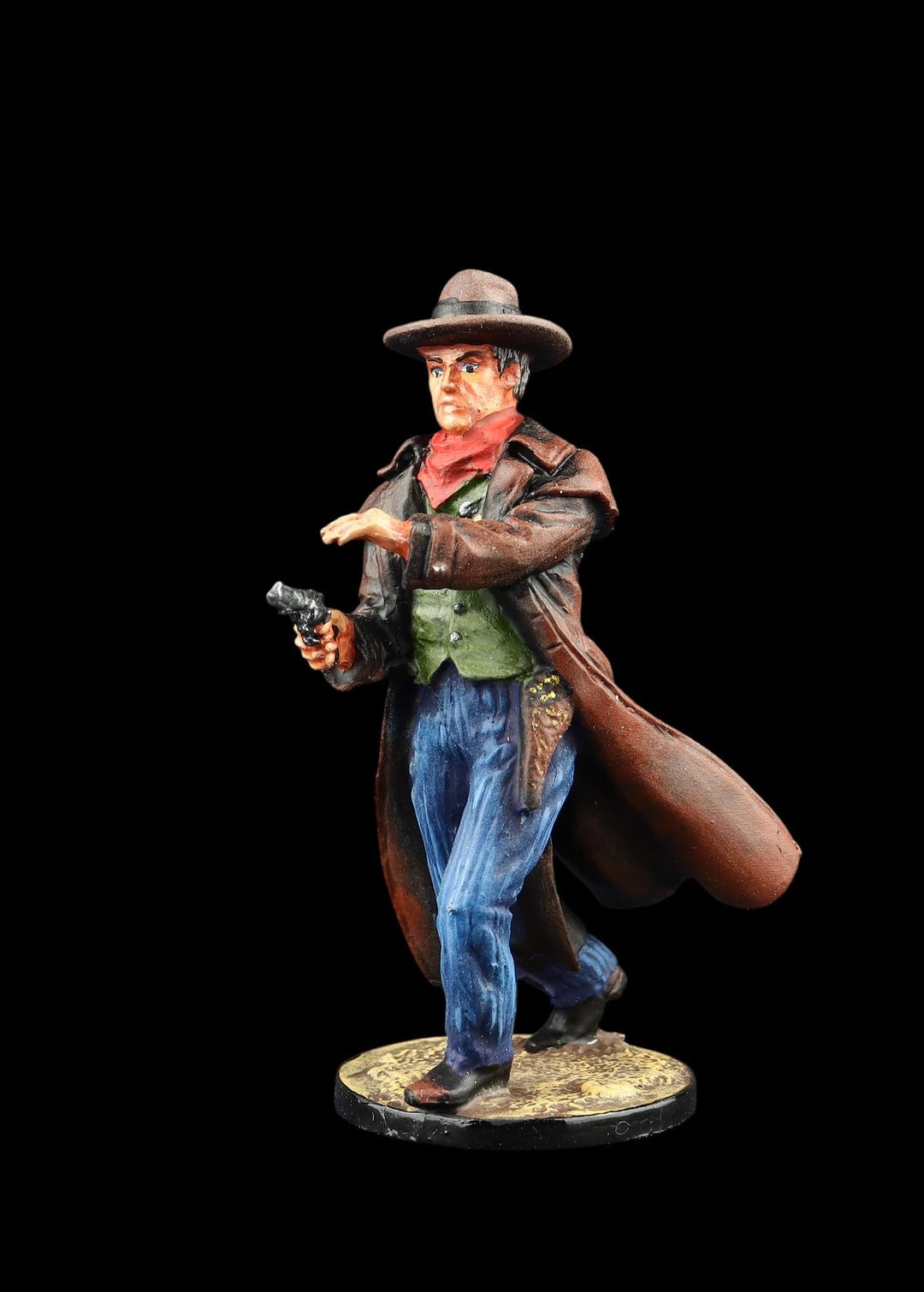 Tin Soldier Collectible Cowboy in Raincoat 54 Mm Old West: Cowboys and ...