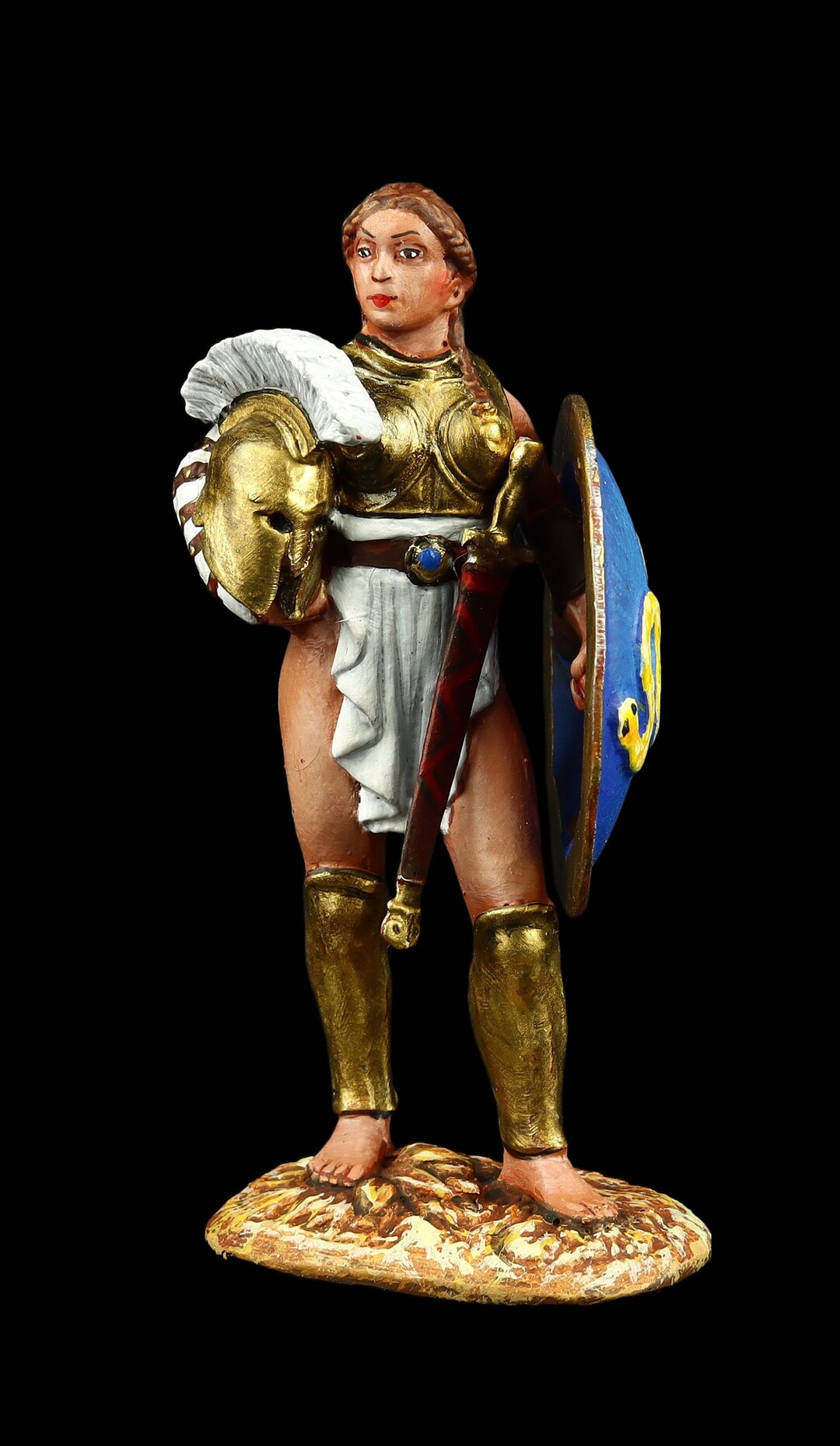 Tin Soldier Collectible Roman Gladiator Amazon With Long Sword 54 Mm ...