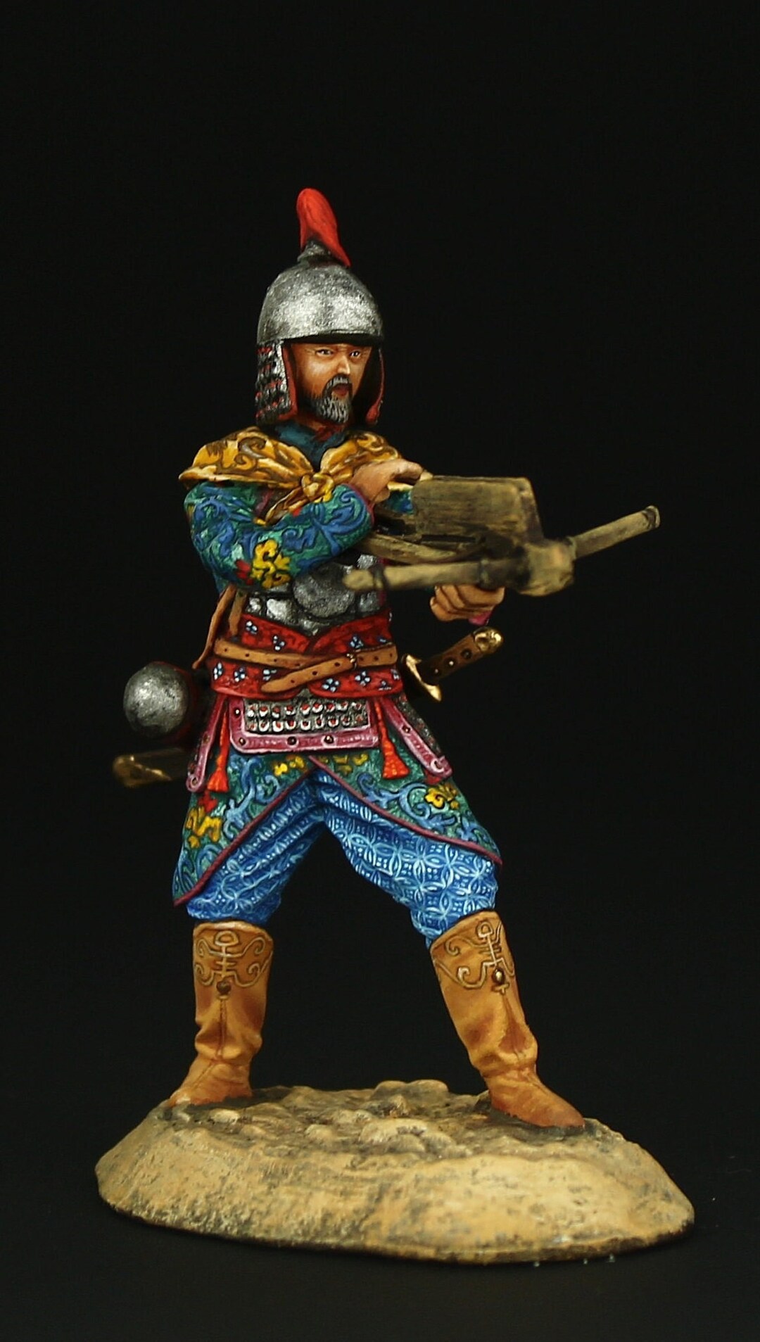 Tin Soldier Museum (TOP) Chinese Crossbowman, XIII C. 54 Mm Far East ...