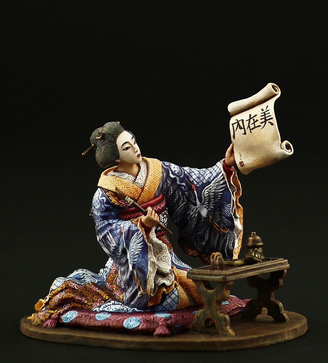 Tin Soldier Museum (TOP) Geisha Series: Calligraphy 75 Mm Medieval ...