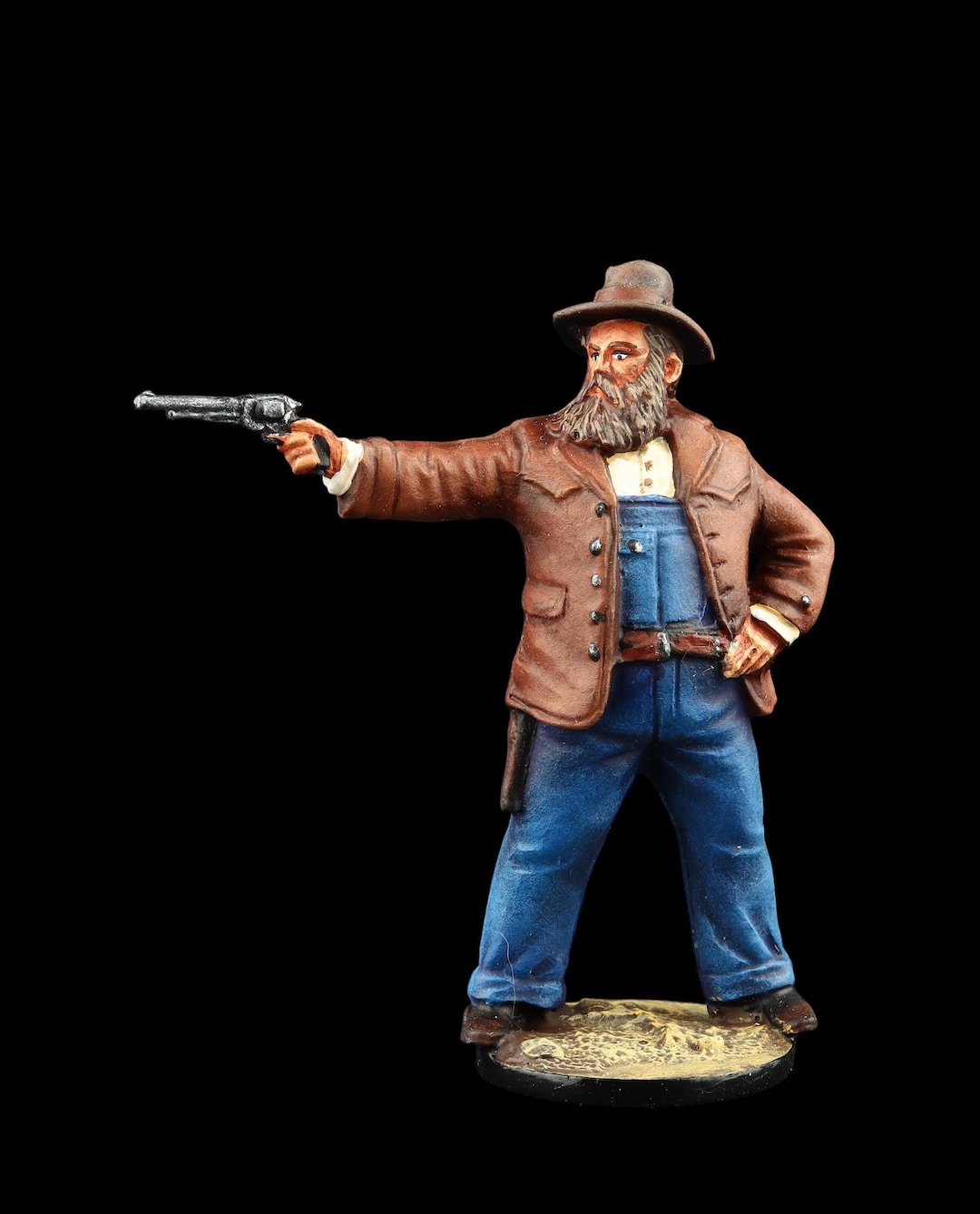 Tin Soldier Collectible Fat Cowboy With Pistol 54 Mm Old West: Cowboys ...