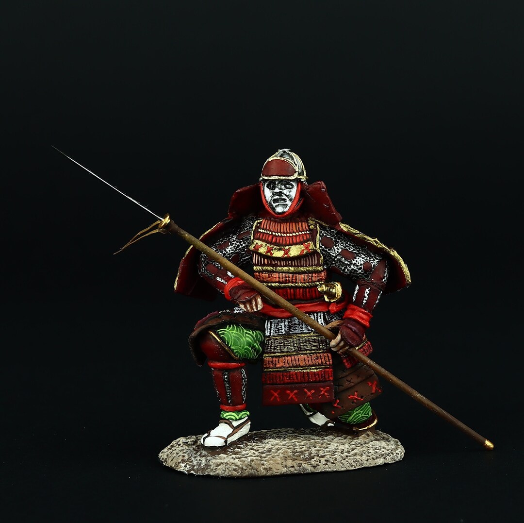 Tin Soldier Collectible Ashigaru With Long Spear, 1560-1600 54 Mm ...