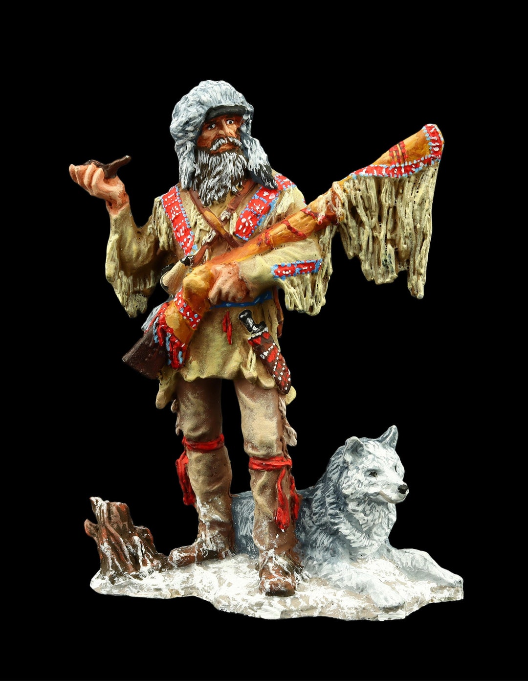 Tin Soldier Collectible American Trapper, XVIII-XIX Cc. 54 Mm Old West ...