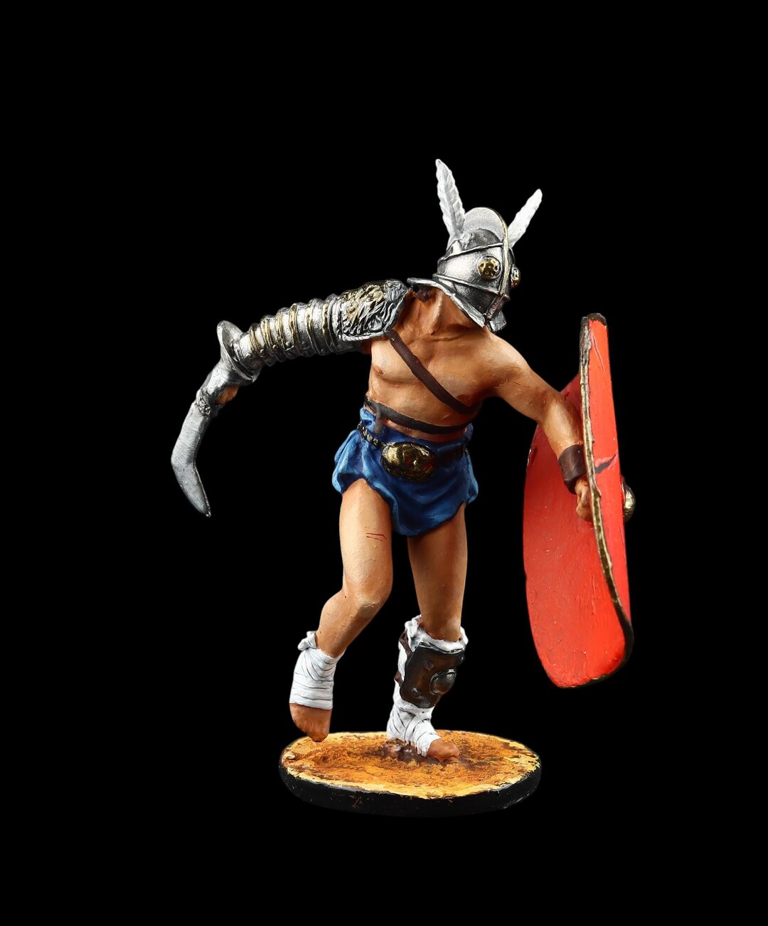 Tin Soldier Collectible Roman Gladiator Secutor 54 Mm Ancient Rome - Etsy