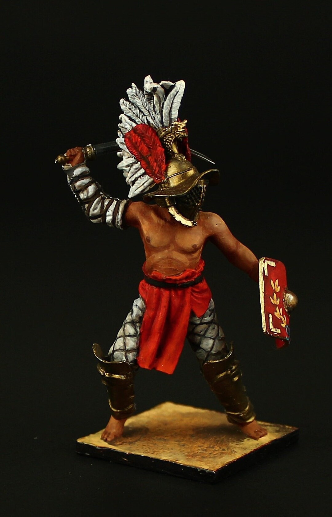 Tin Soldier Collectible Roman Gladiators Thraex 54 Mm Ancient - Etsy